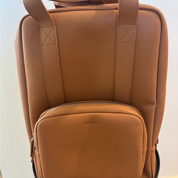 Monos | Bags | Monos Metro Tan Leather Backpack | Poshmark